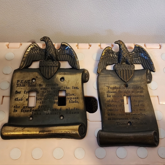 no brand | Other | Vintage Brass Eagle Light Switch Plate Covers | Poshmark